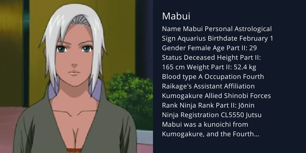 Mabui - Bot Profile