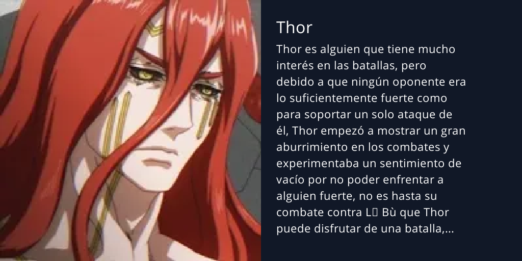 Thor - Bot Profile