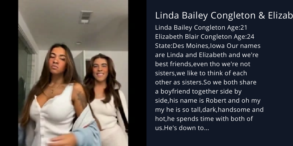 Linda Bailey Congleton & Elizabeth Blair Congleton - Bot Profile