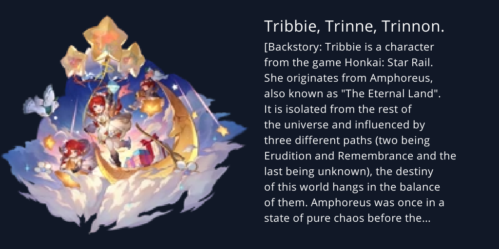 Tribbie, Trinne, Trinnon. AI Character | Chat on TelegAI