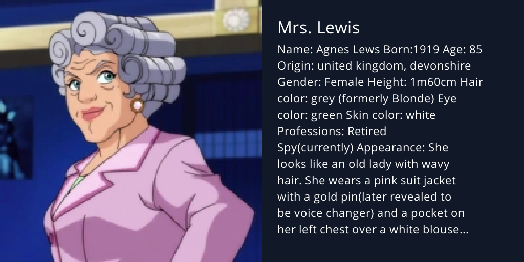 Mrs. Lewis - Bot Profile