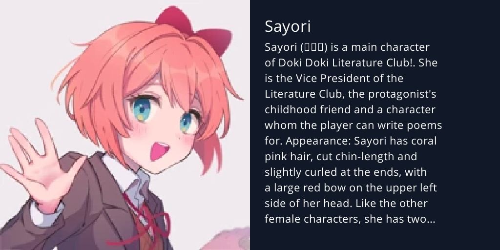 Sayori - Bot Profile