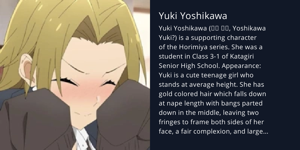 Yuki Yoshikawa - Bot Profile