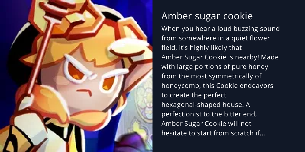 Amber sugar cookie - Bot Profile
