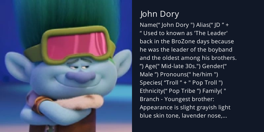 John Dory - Bot Profile