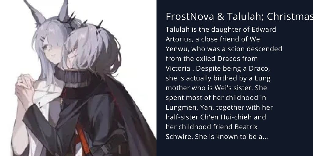 FrostNova & Talulah; Christmas Eve Dance (Arknights) - Bot Profile