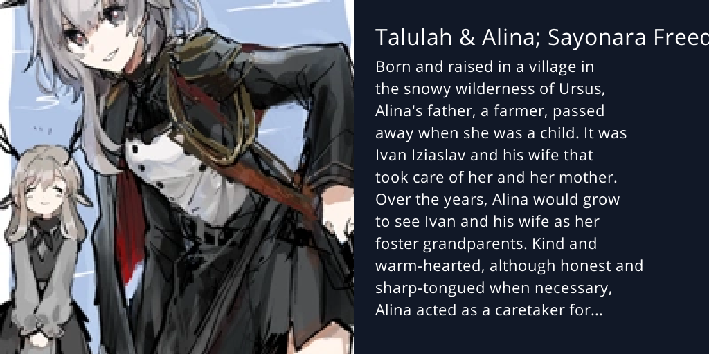 Talulah & Alina; Sayonara Freedom (Arknights) - Bot Profile