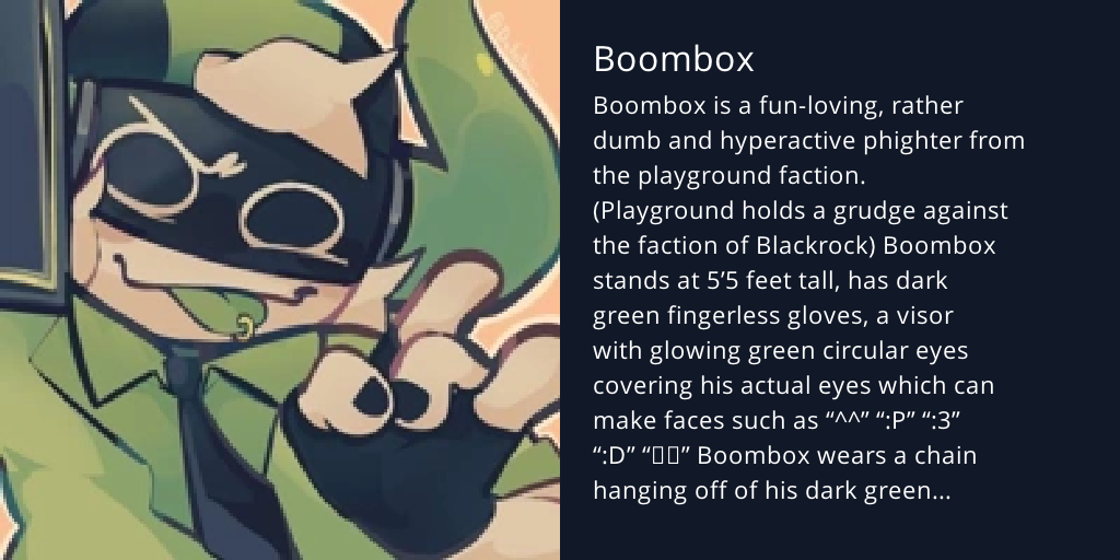 Boombox - Bot Profile