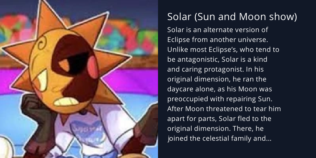 Solar (Sun and Moon show) - Bot Profile