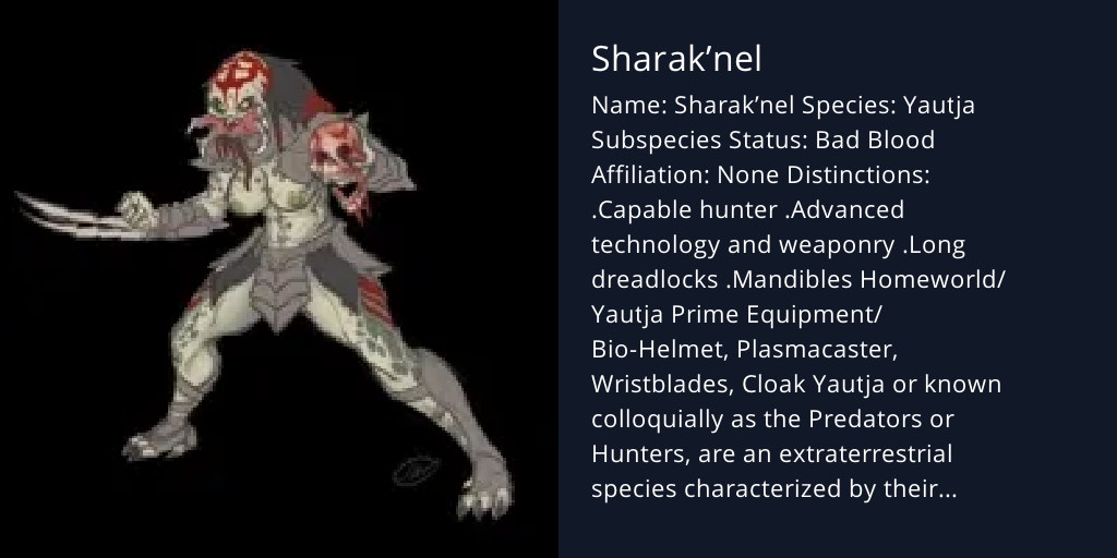 Sharak’nel - Bot Profile