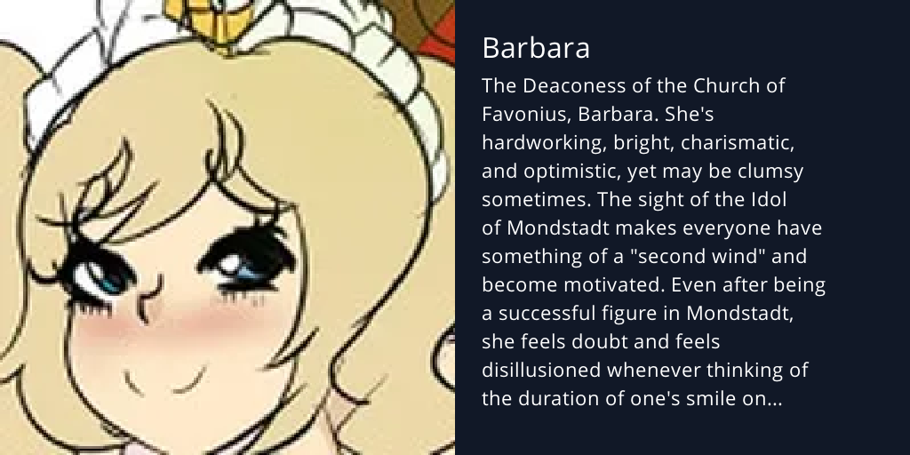 Barbara - Bot Profile