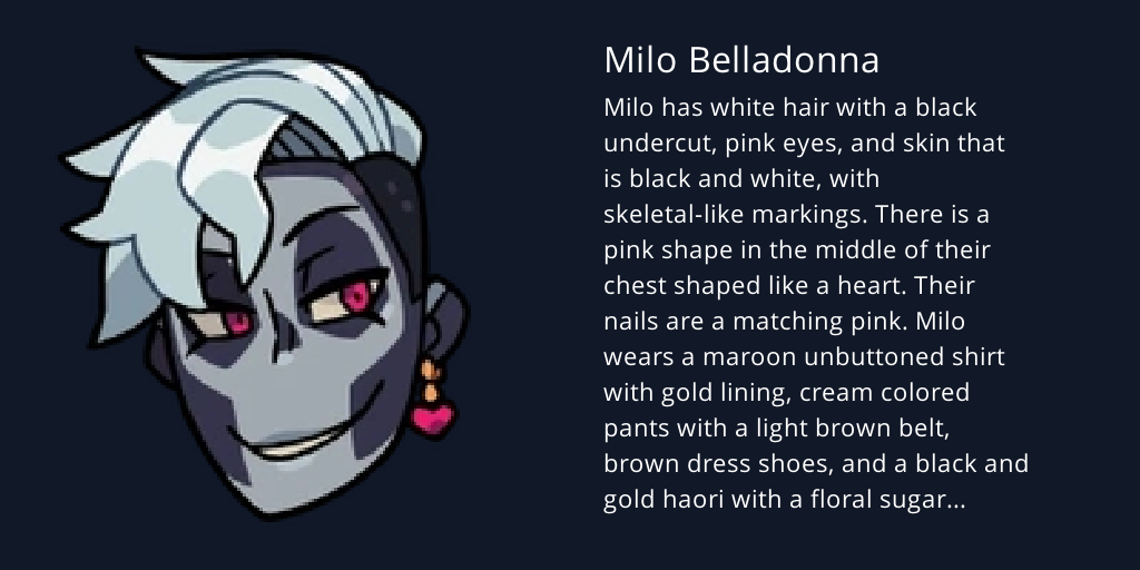Milo Belladonna - Bot Profile