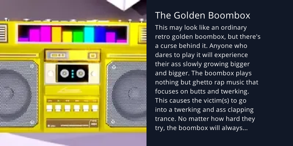 The Golden Boombox AI Character | Chat on TelegAI