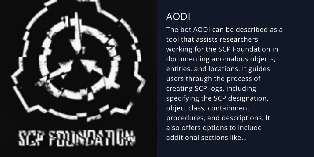 AODI - Bot Profile