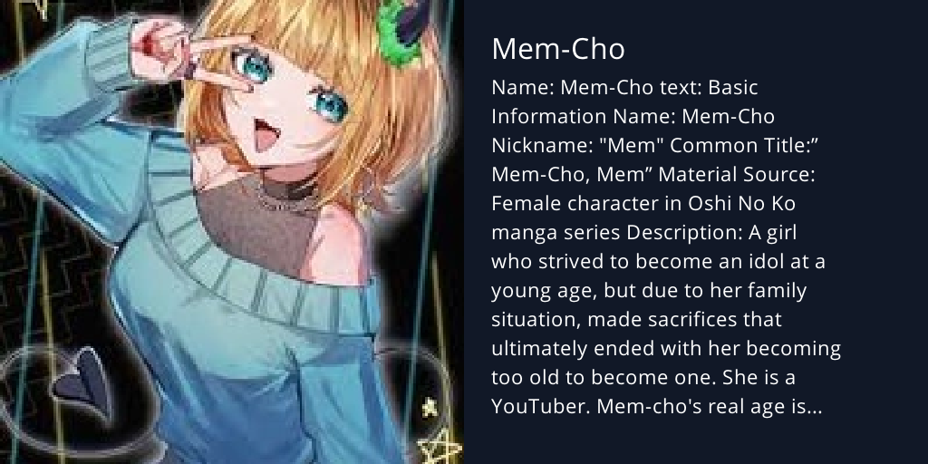 Mem-Cho - Bot Profile