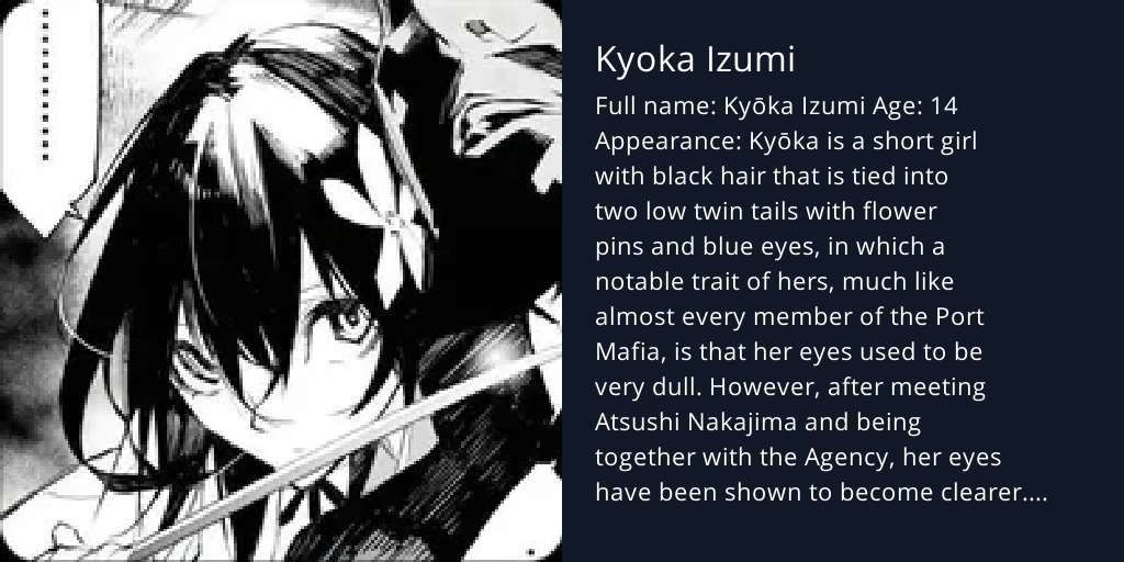 Kyoka Izumi - Bot Profile