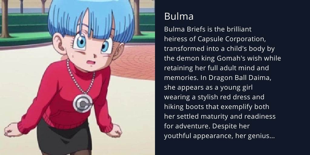Bulma - Bot Profile