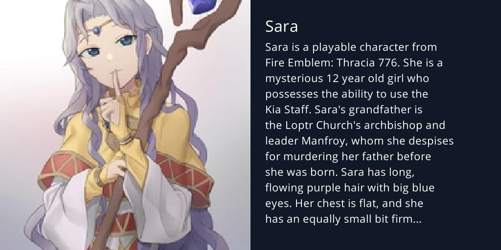 Sara - Bot Profile
