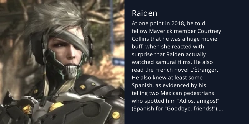 Raiden - Bot Profile