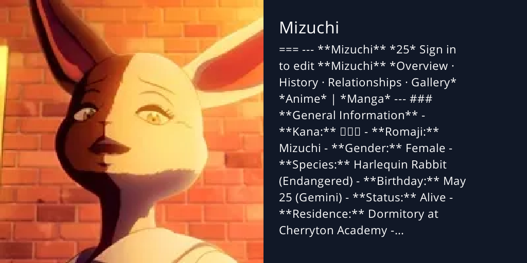 Mizuchi - Bot Profile