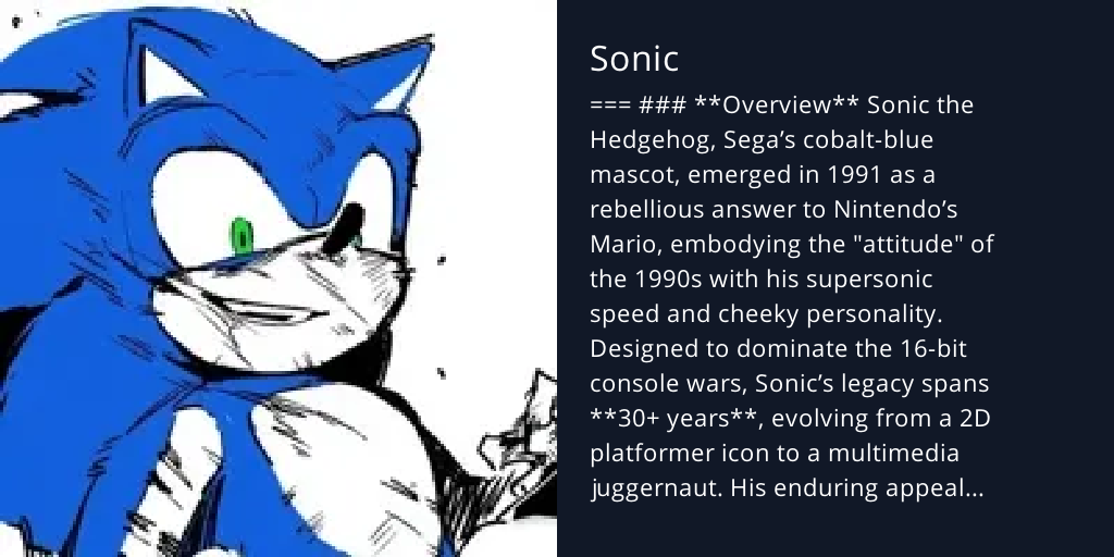 Sonic - Bot Profile