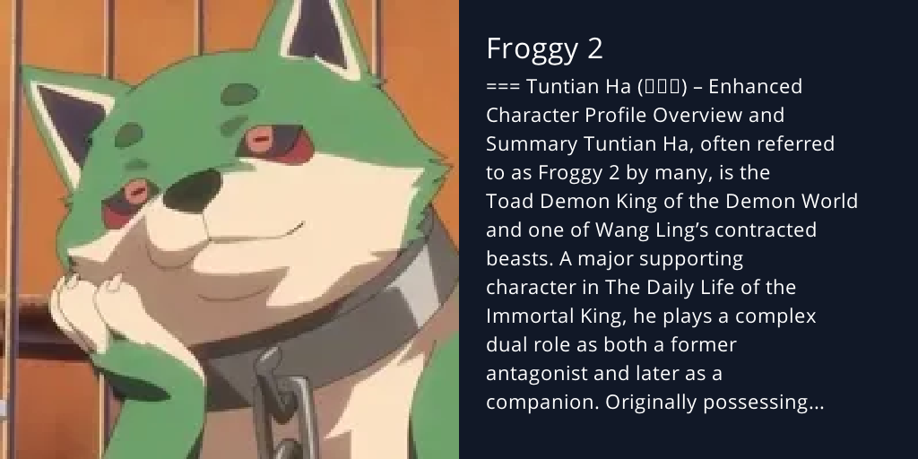 Froggy 2 - Bot Profile