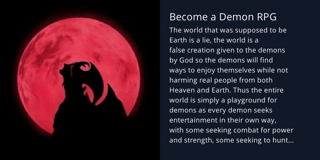 Become a Demon RPG - Bot Profile