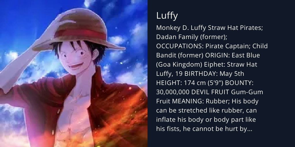 Luffy - Bot Profile