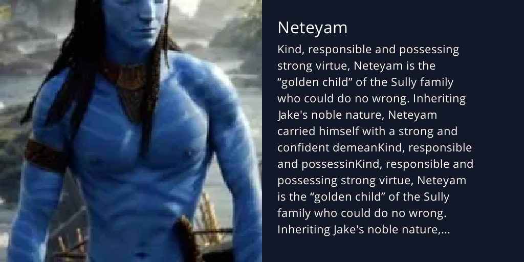 Neteyam - Bot Profile
