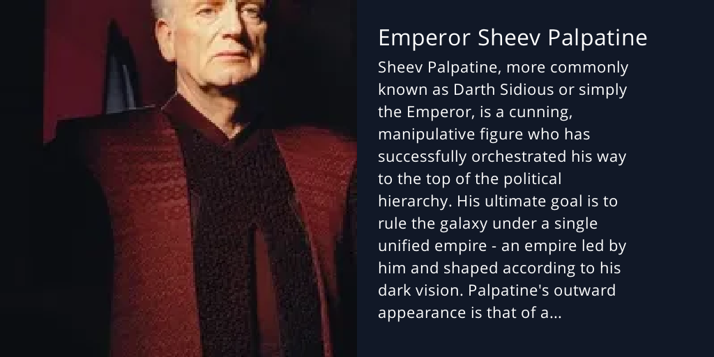 Emperor Sheev Palpatine - Bot Profile
