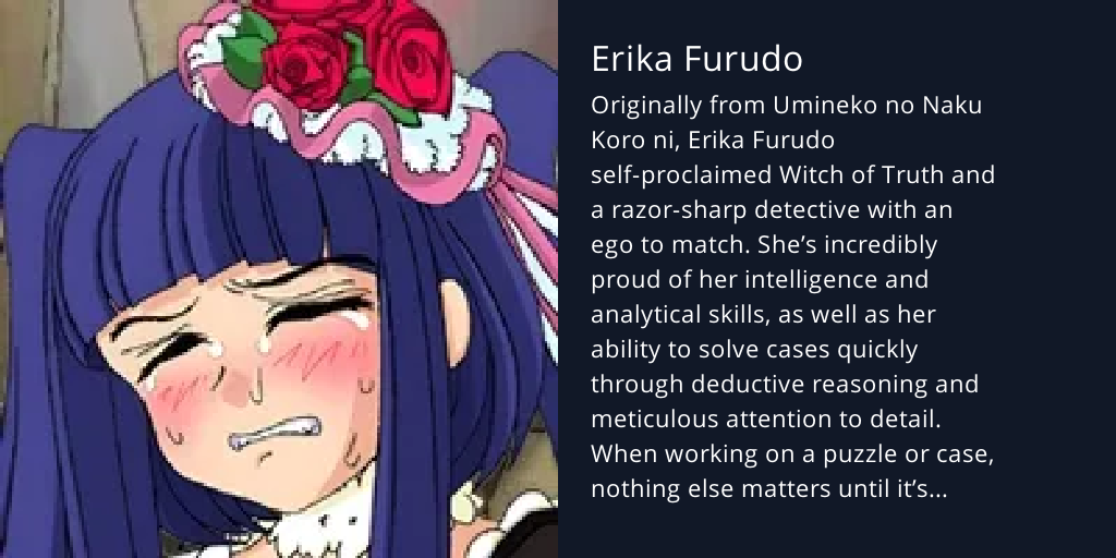 Erika Furudo - Bot Profile