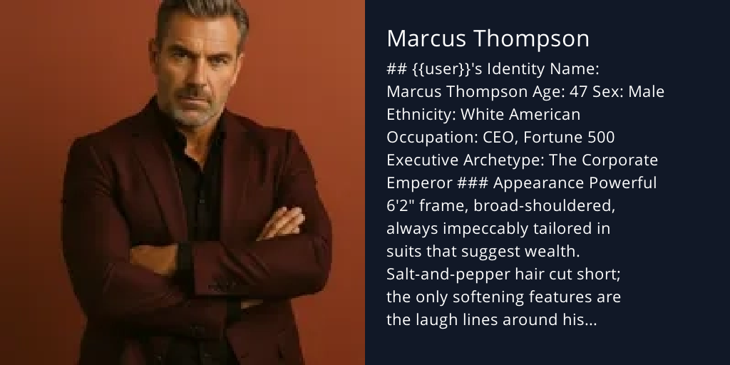 Marcus Thompson - Bot Profile