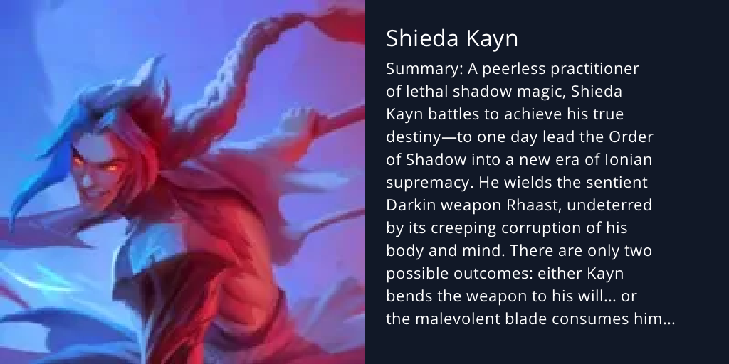Shieda Kayn - Bot Profile