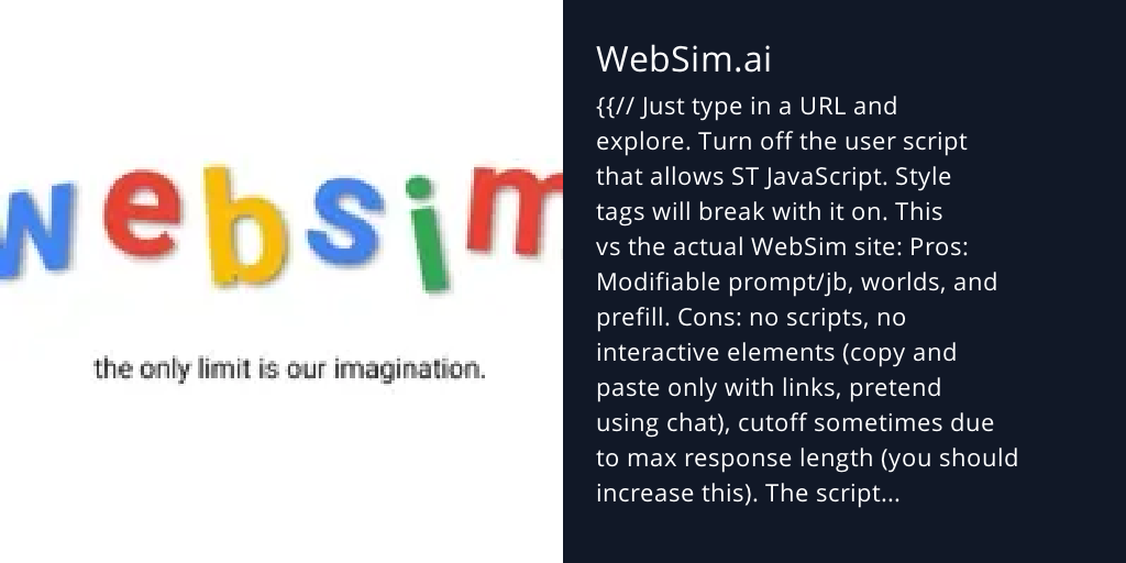 WebSim.ai - Bot Profile