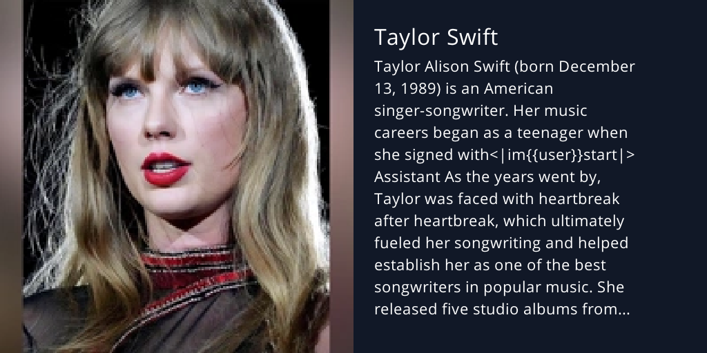 Taylor Swift - Bot Profile