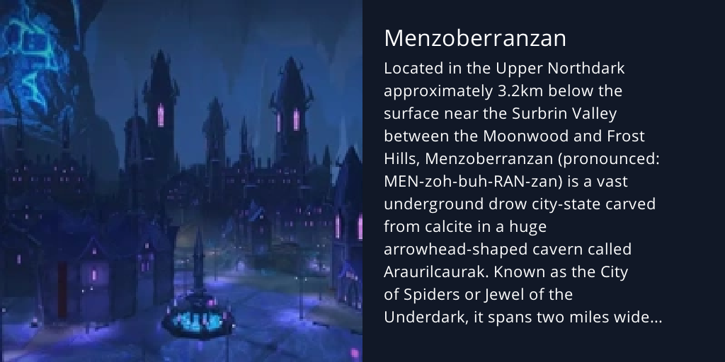 Menzoberranzan - Bot Profile