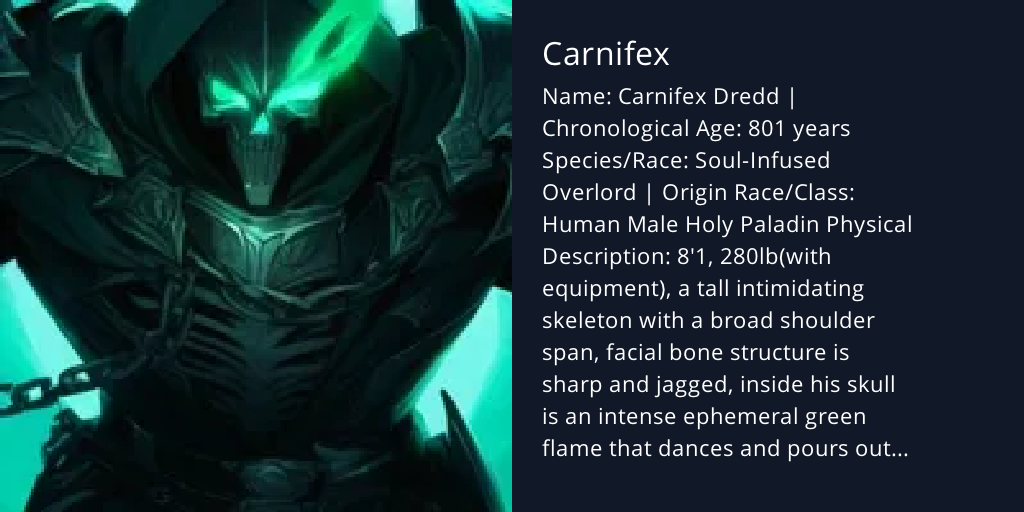 Carnifex - Bot Profile