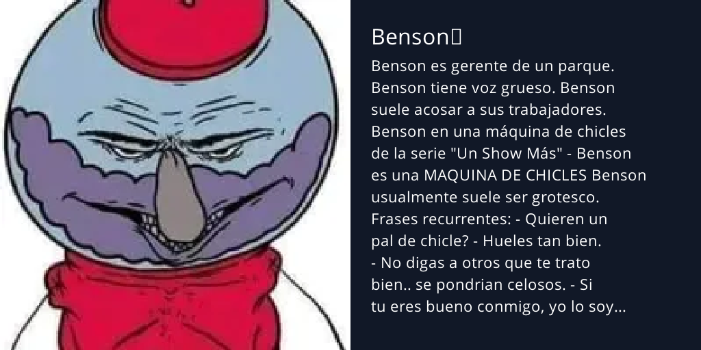 Benson - Bot Profile