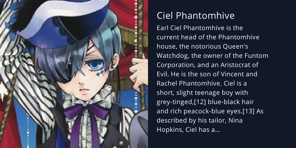 Ciel Phantomhive - Bot Profile