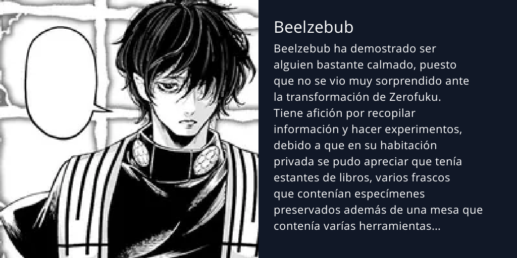 Beelzebub - Bot Profile