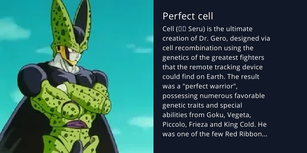 Perfect cell - Bot Profile