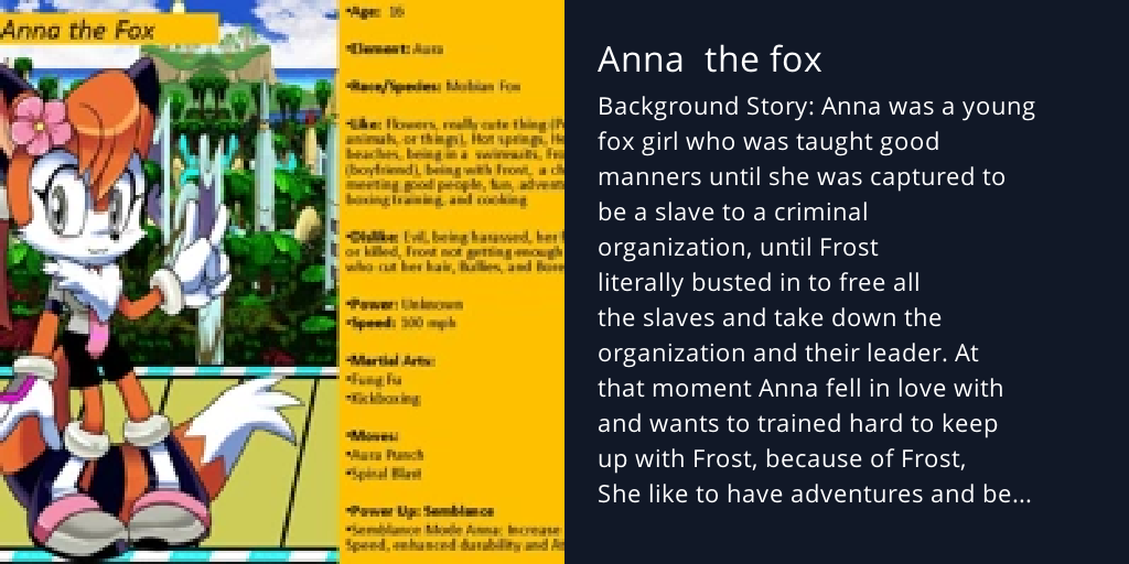 Anna the fox - Bot Profile