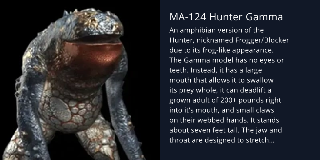 MA-124 Hunter Gamma AI Character | Chat on TelegAI