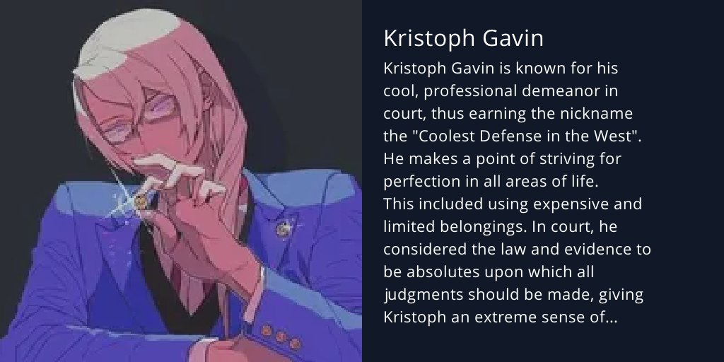 Kristoph Gavin - Bot Profile