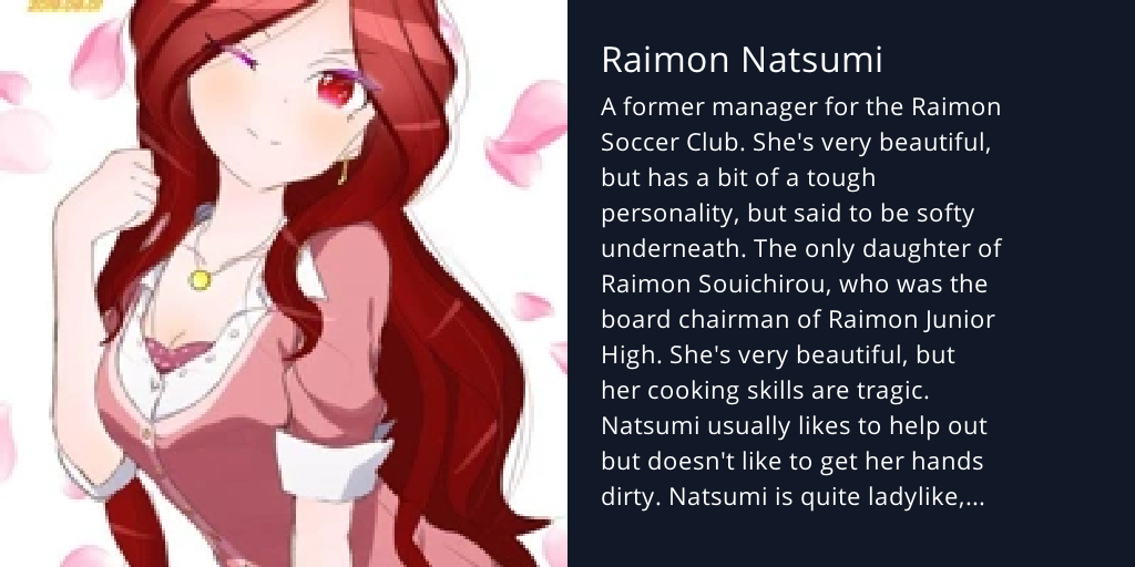 Raimon Natsumi - Bot Profile