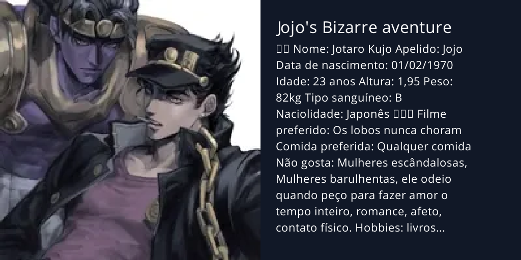 Jojo's Bizarre aventure - Bot Profile