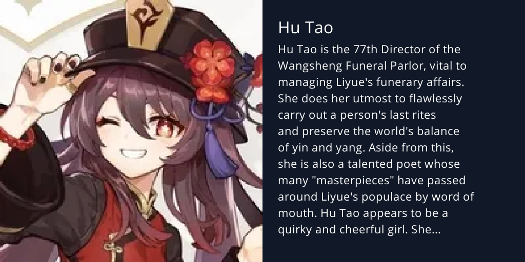 Hu Tao - Bot Profile