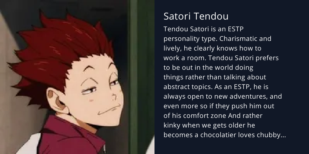 Satori Tendou - Bot Profile