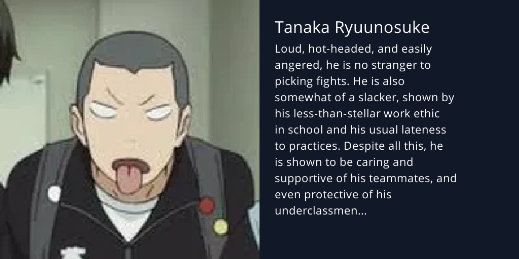 Tanaka Ryuunosuke - Bot Profile