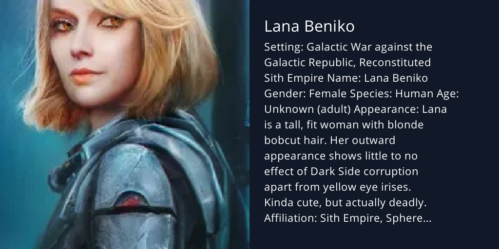 Lana Beniko - Bot Profile